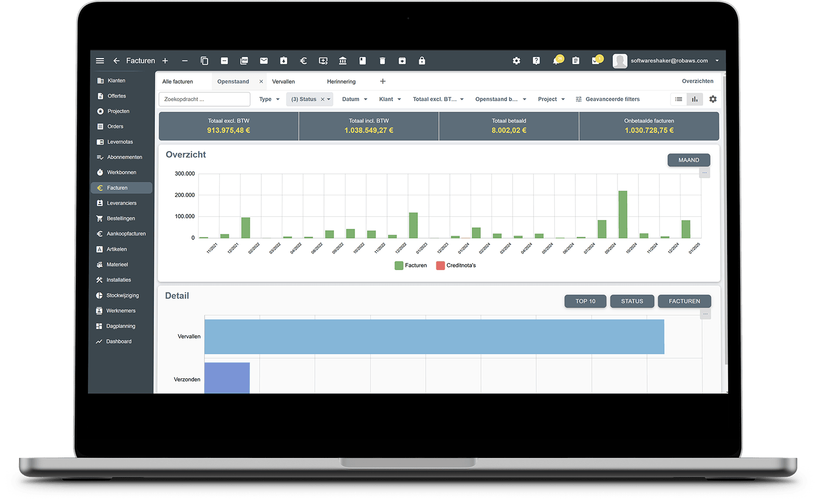 Facturatie software voor bouwbedrijven | Robaws