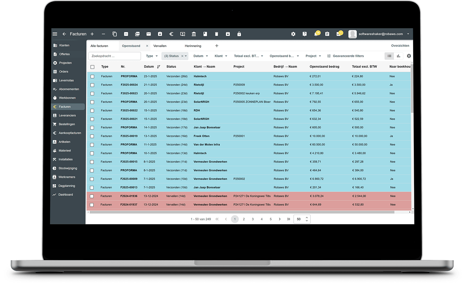 Facturatie software voor bouwbedrijven | Robaws