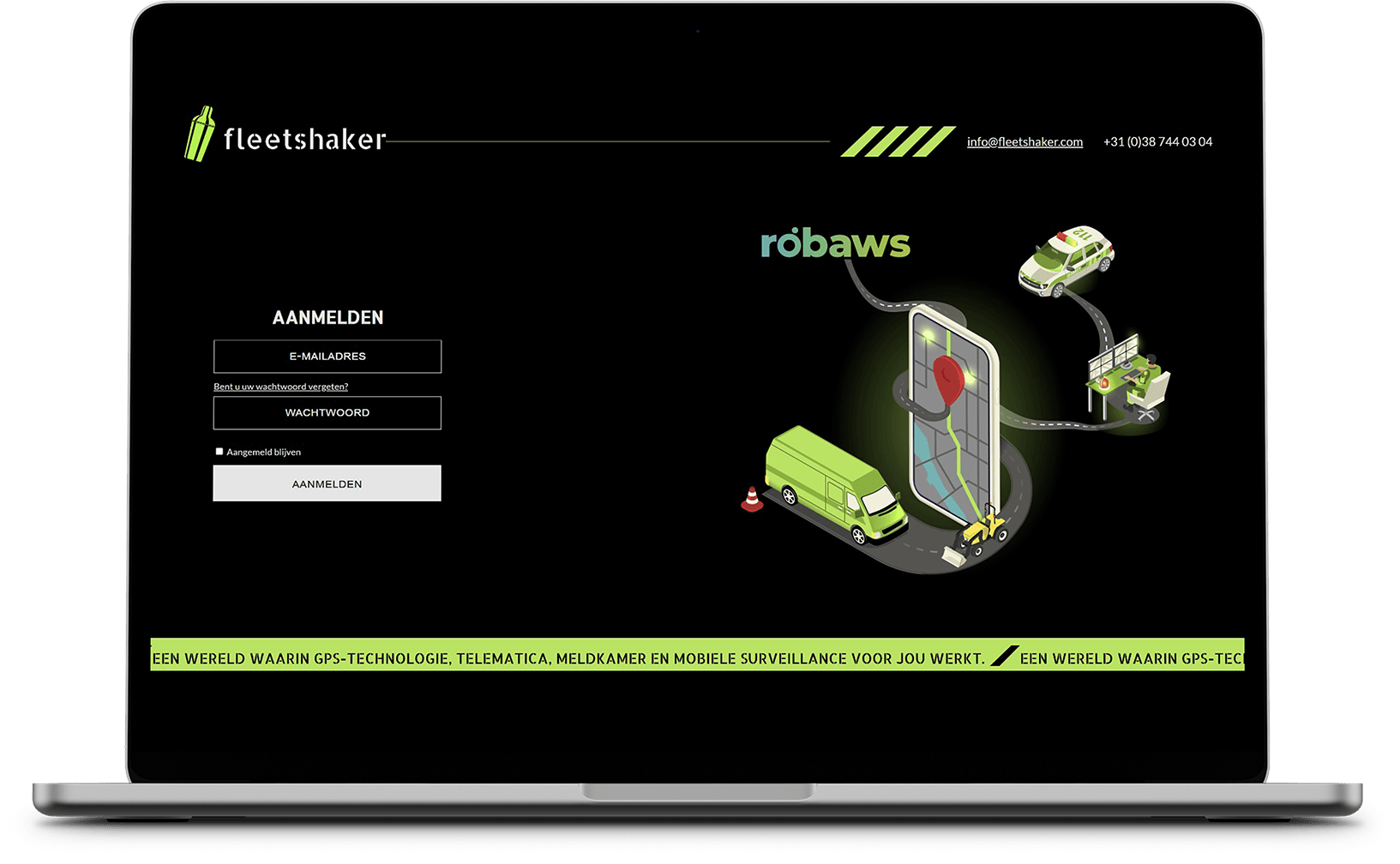 Fleetshaker werkmaterieel beveiliging