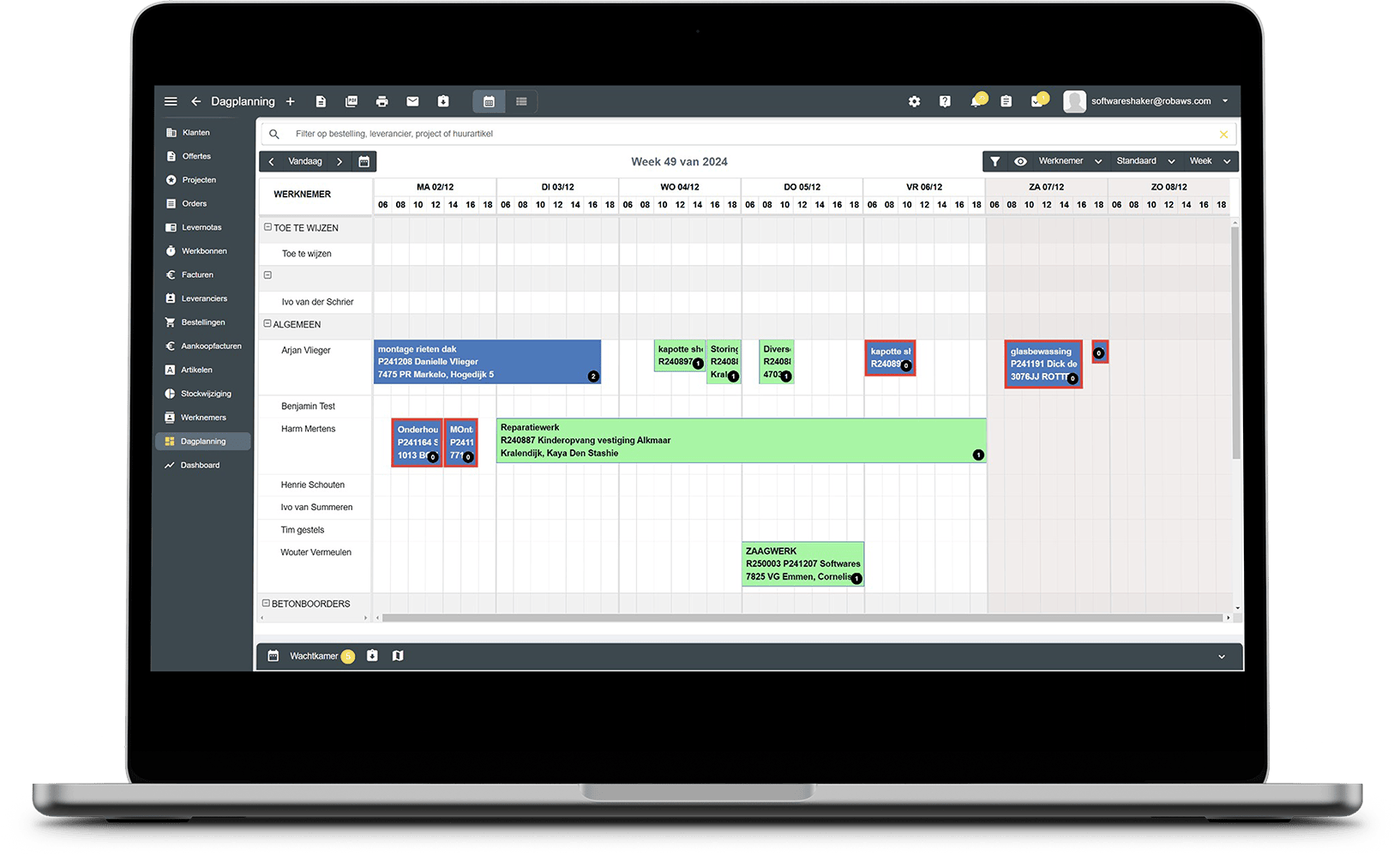 #1 planningsprogramma | Robaws