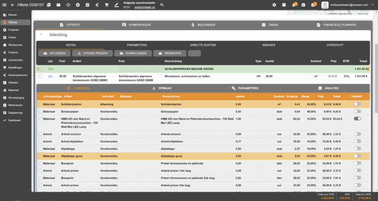 #1 Software voor schildersbedrijven | Robaws en werkbon app